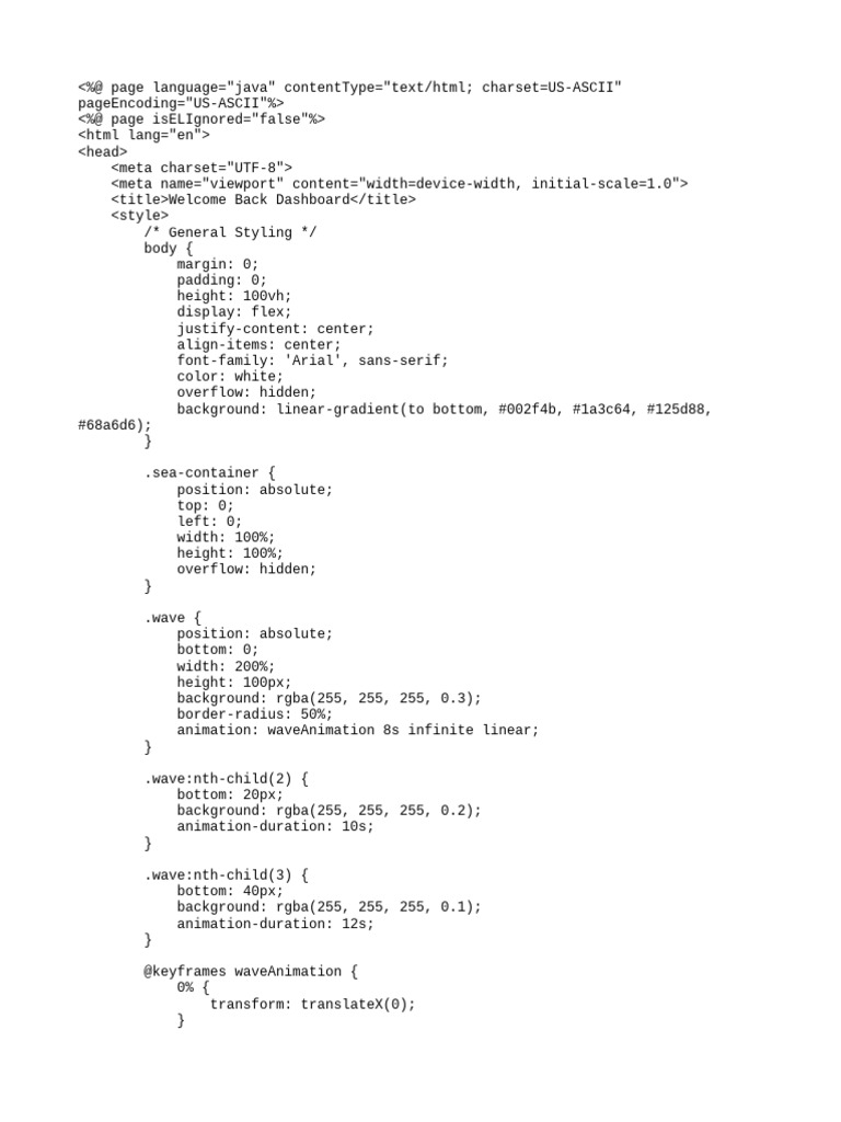 HTML Live Wallpaper with Waves | PDF
