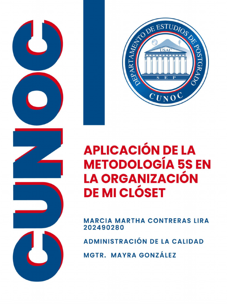 Aplicación de La Metodología 5s en La Organización Del Clóset | PDF | Ropa