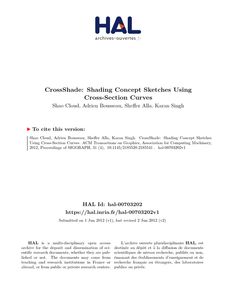 Cross Shade | PDF | 3 D Computer Graphics | Curvature