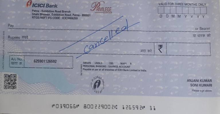 Cancelled Cheque | PDF