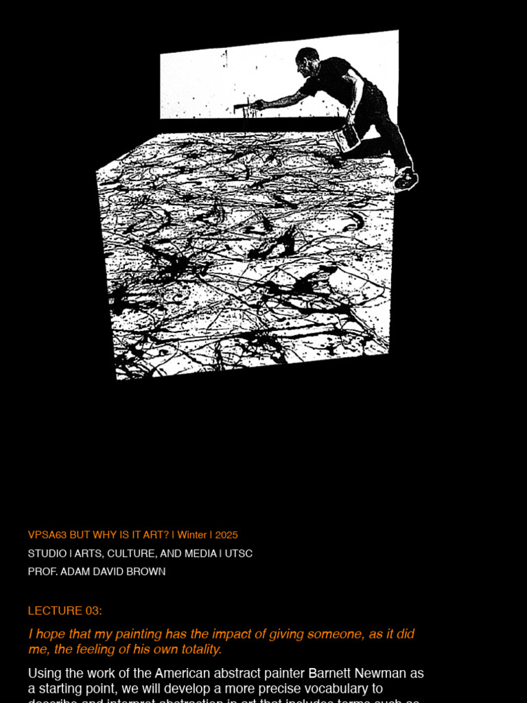 Online Utsc Acm Vpsa63 But Why Is It Art f16 Lec03 Slides | PDF | Paintings | The Arts
