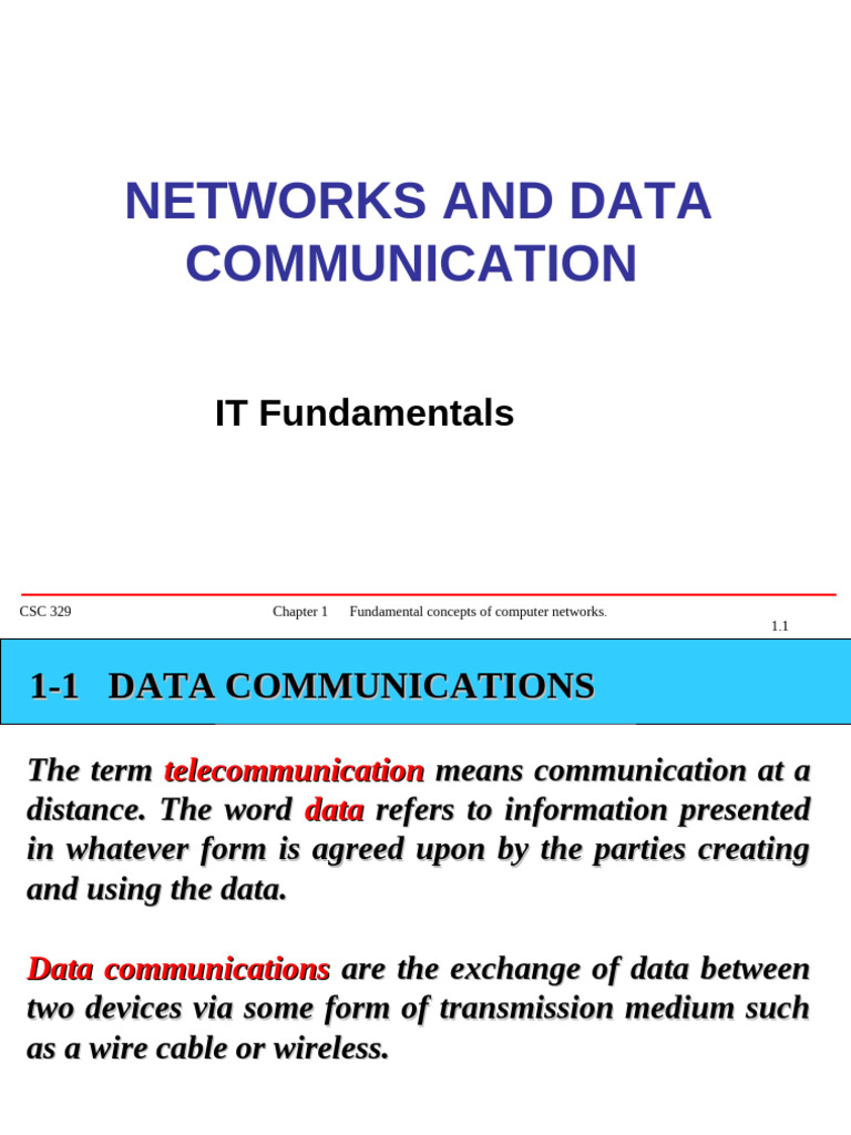 07 Networks and Data Communication | PDF | Network Topology | Computer ...