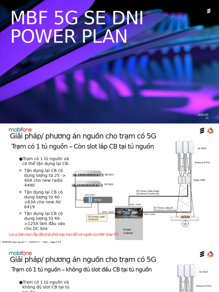 MBF 5G SE DNI Power Plan New 5G | PDF