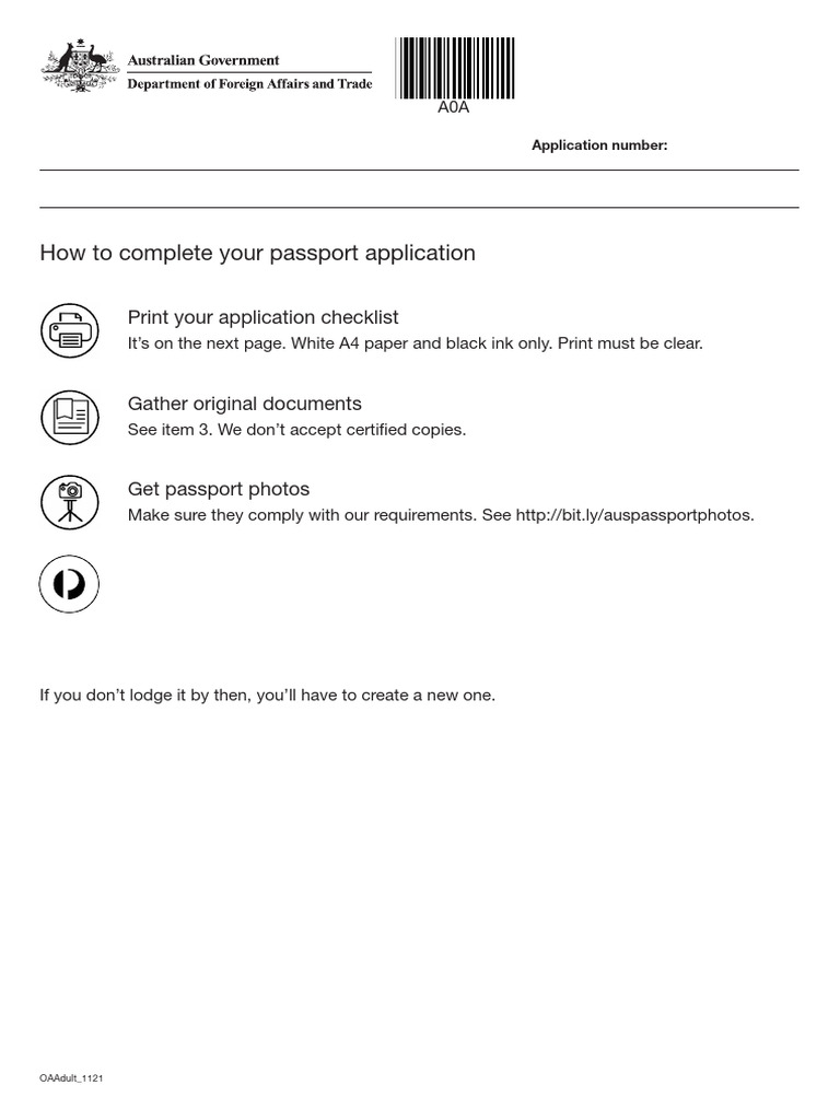 Australian Passport Application Checklist | PDF | Passport | Authentication