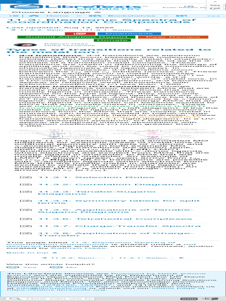 Electronic Spectra of Coordination Compounds | PDF | Coordination ...