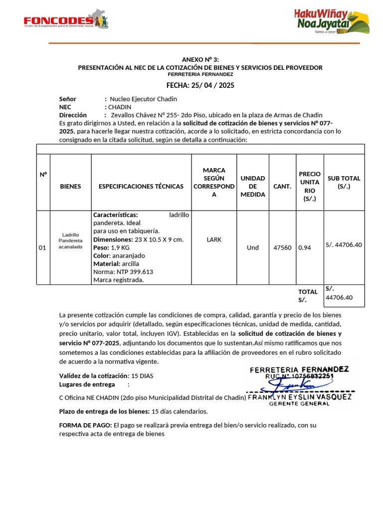 Chadin Chota Ladrillo | PDF | Familia | Arreglos de vivienda