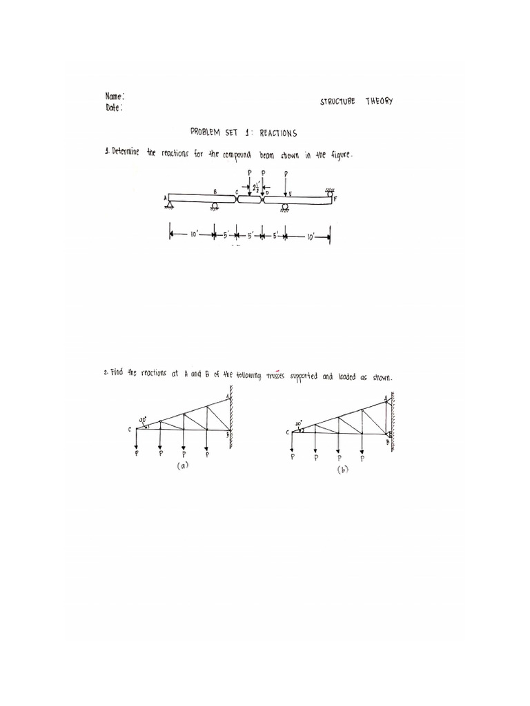 Problem Set Theory 1 | PDF