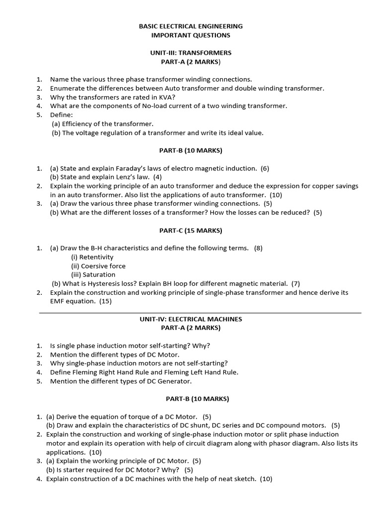 Basic Electrical Engineering | PDF | Transformer | Electromagnetic ...
