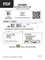 Using Stat Mode on CASIO Calculators | PDF