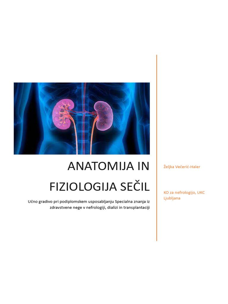 Anatomija in Fiziologija Sečil - Specialna Znanja V Zdravstveni Negi - NDT | PDF