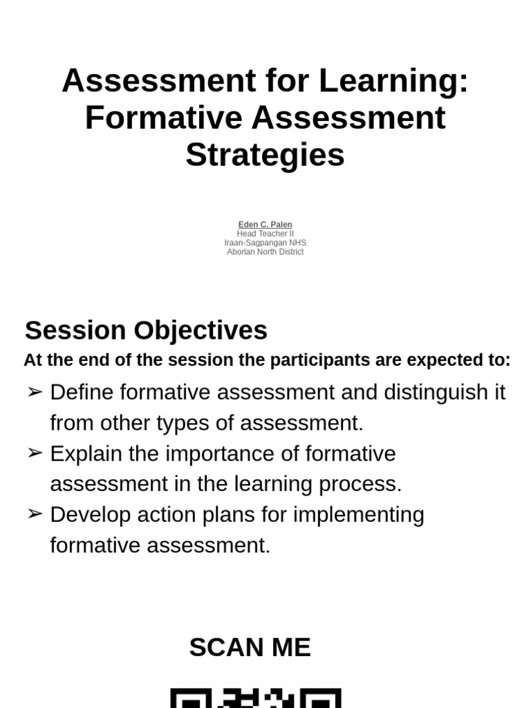 Assessment For Learning - Formative Assessment Strategies | PDF ...