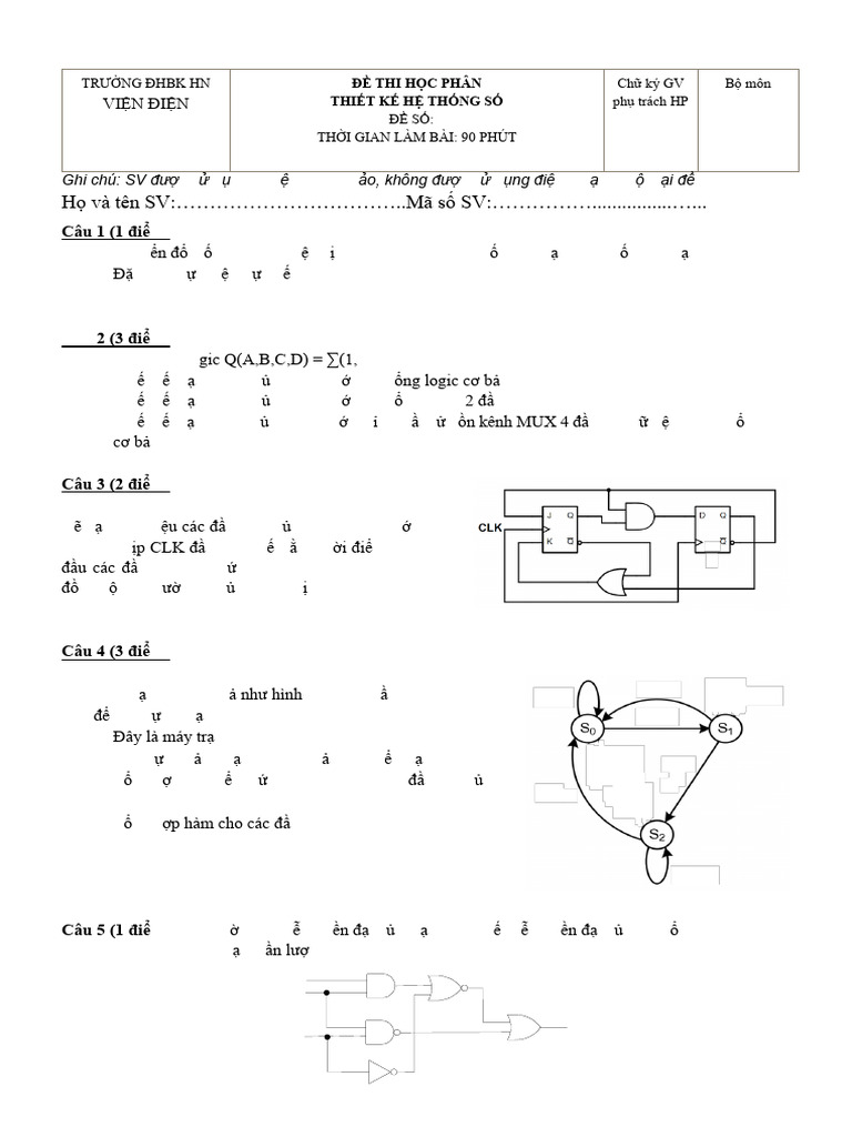 De - Thi - EE - 2130 - 20202 - De2 | PDF