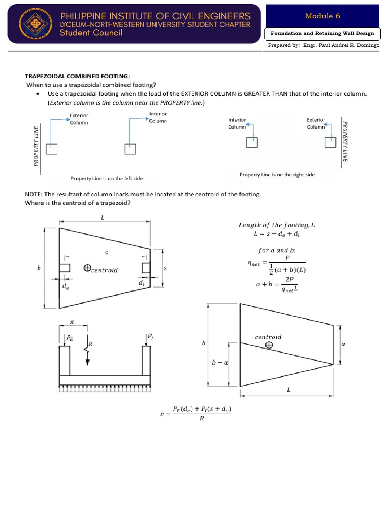Trapezoidal Retaining Wall Design Guide | PDF