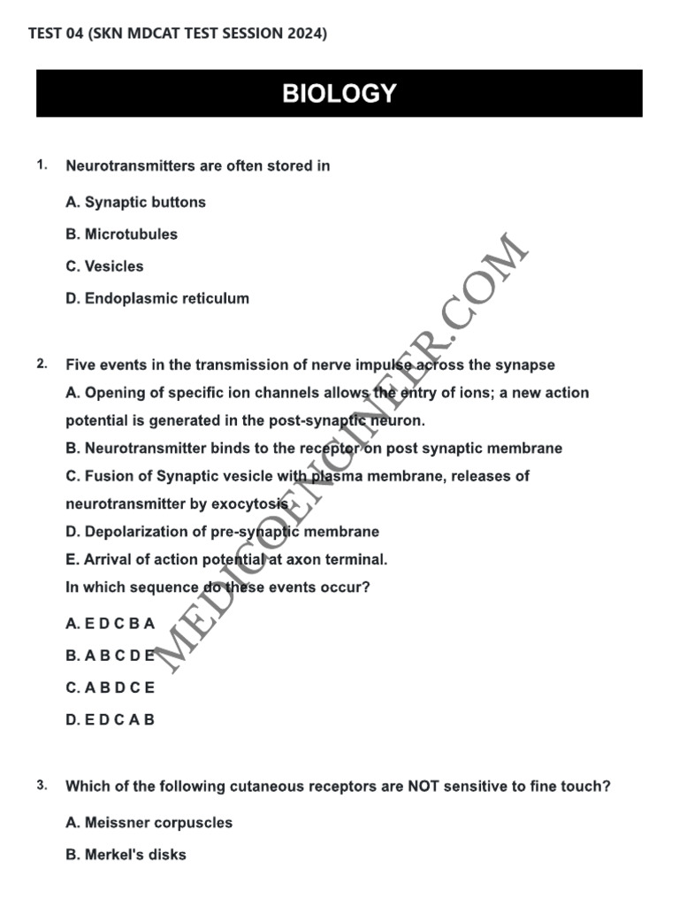 (Medicoengineer - Com) SKN 04 SOLVED+UNSOLVED | PDF