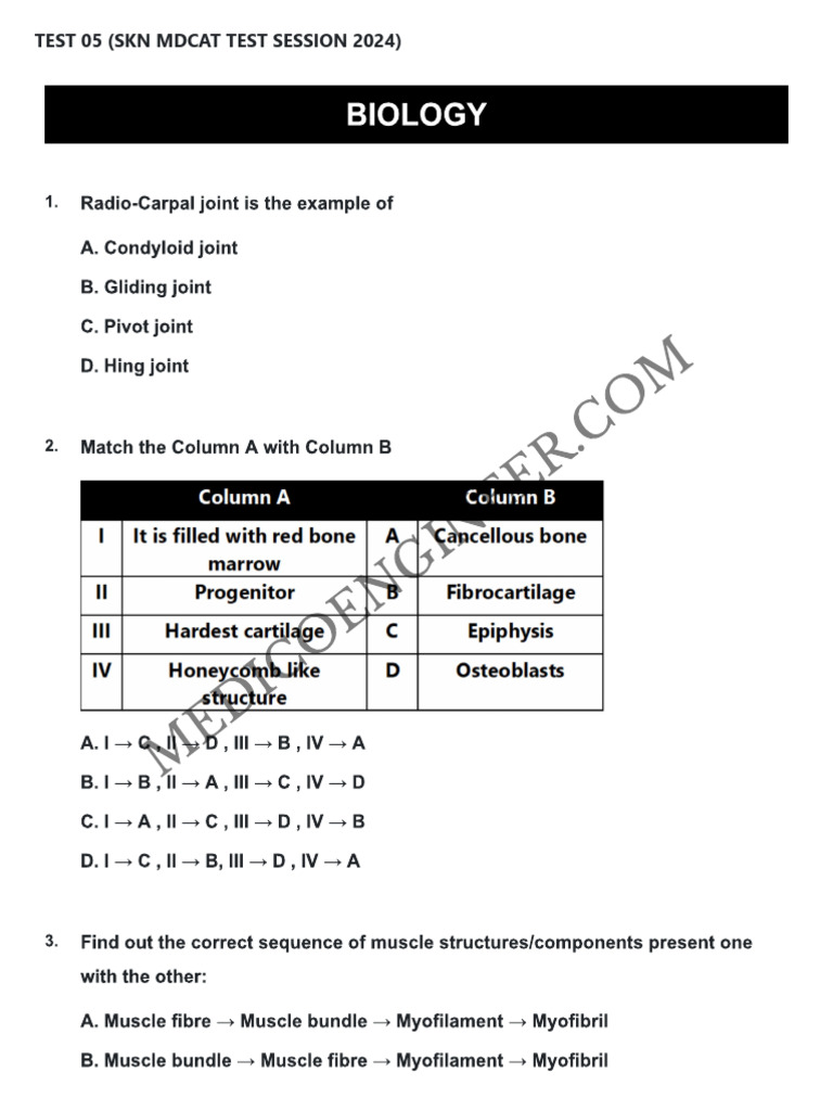 (Medicoengineer - Com) SKN 05 SOLVED+UNSOLVED | PDF