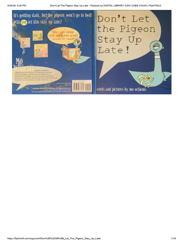 Don't Let The Pigeon Stay Up Late - Flipbook by Digital Library SJKC ...