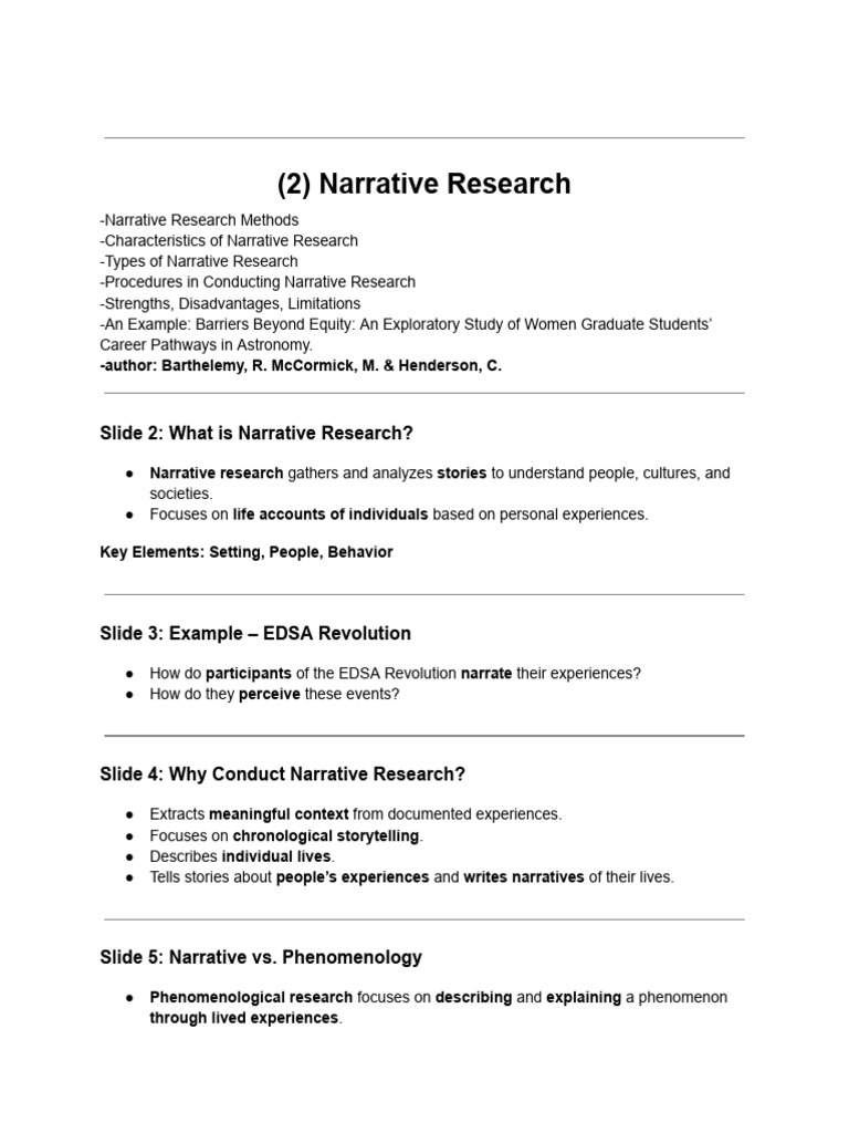 Understanding Narrative Research Methods | PDF | Narrative | Cognition