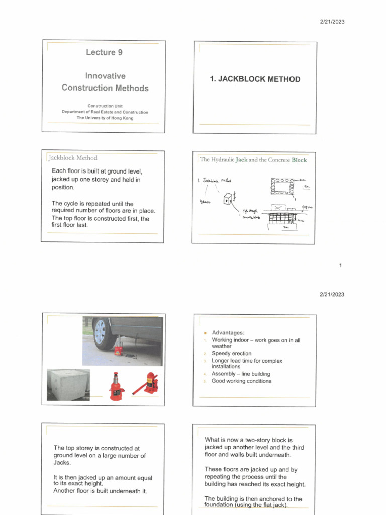 Innovative Construction Methods | PDF