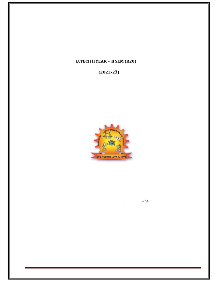 Oops Through Java (R20a0508) | PDF | Object Oriented Programming | Method (Computer Programming)