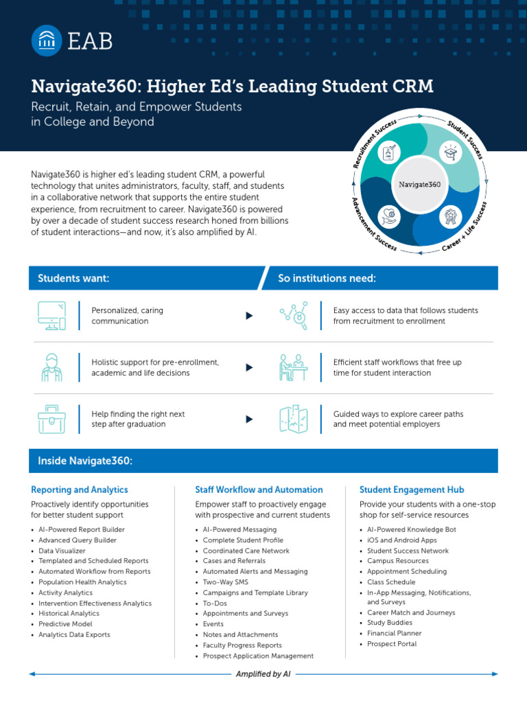 Navigate360 One Pager | PDF | Analytics | Customer Relationship Management