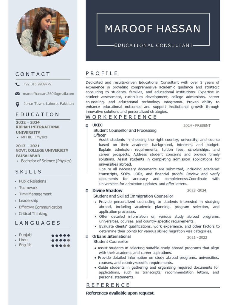Maroof Resume - Updated | PDF | International Student | University