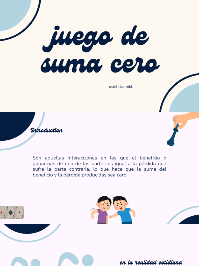 Juego de Suma Cero en Competencias | PDF