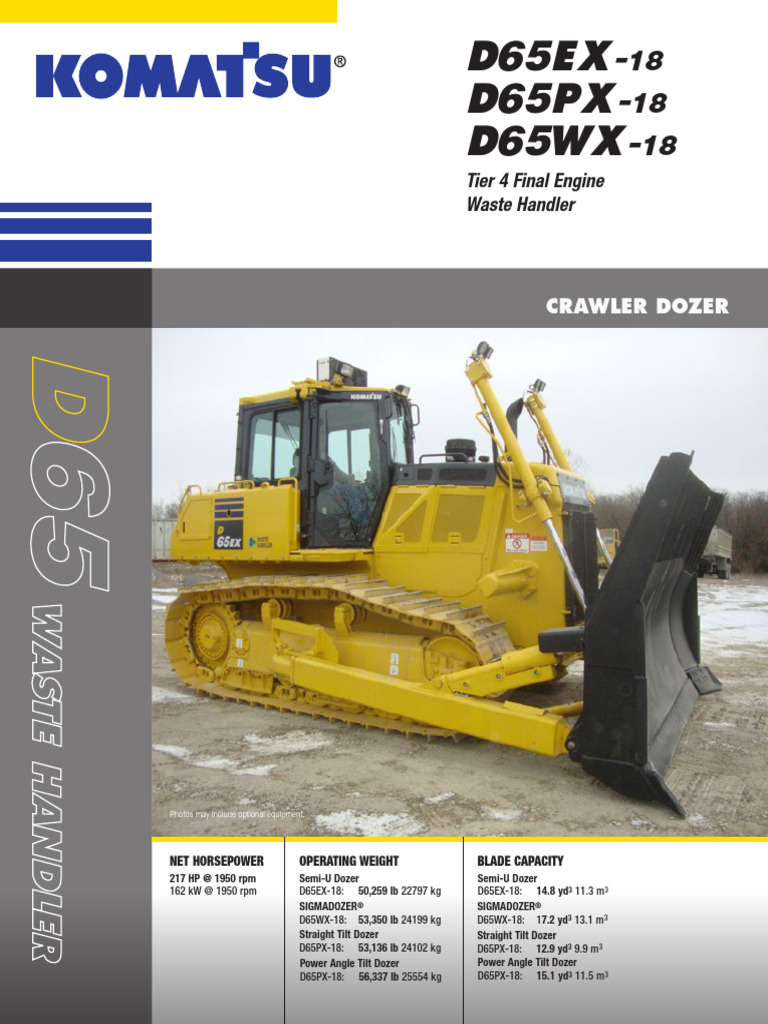 D65 Waste Handler Series Brochure Tier 4 | PDF | Manual Transmission | N Ox