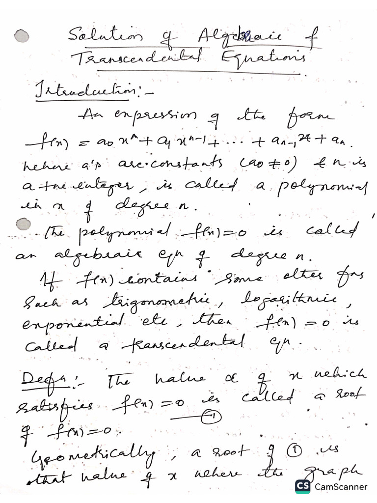 Module - 4 Numerical Methods - 1 | PDF