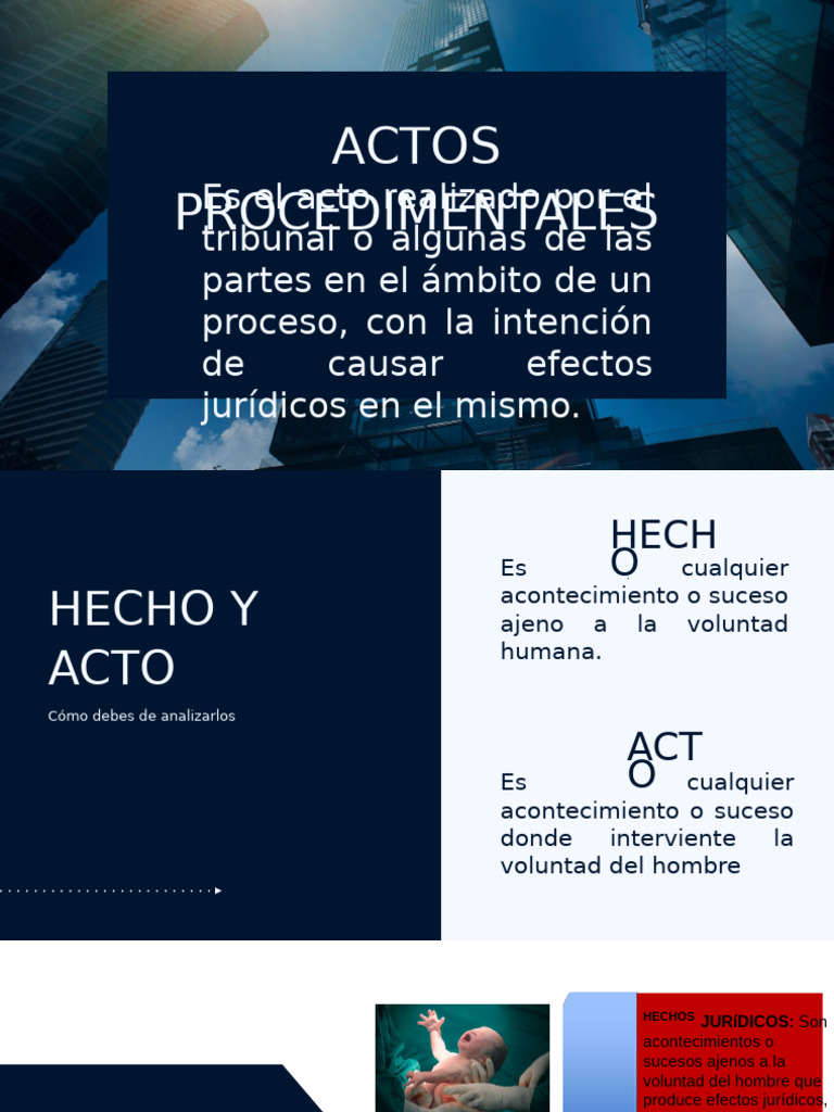 Clasificación de Actos Procedimentales | PDF | Ley procesal | Ley politica