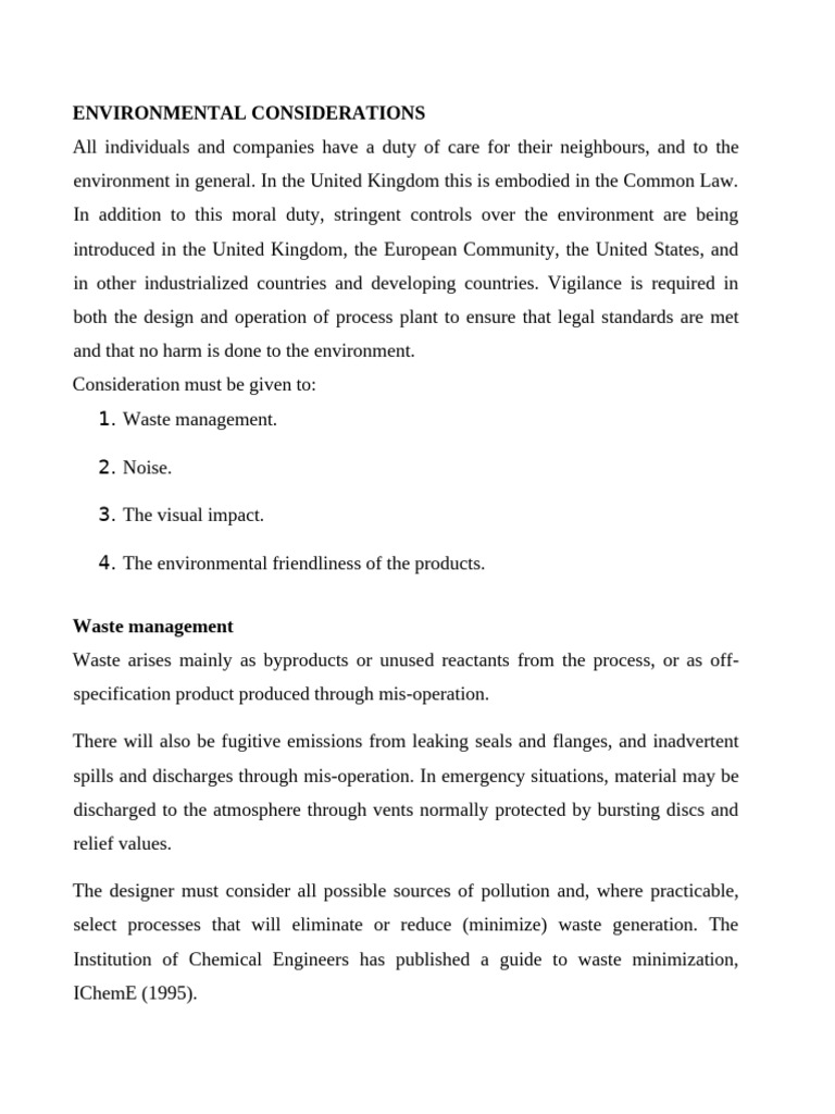 Environmental Considerations in Industry | PDF | Incineration | Waste