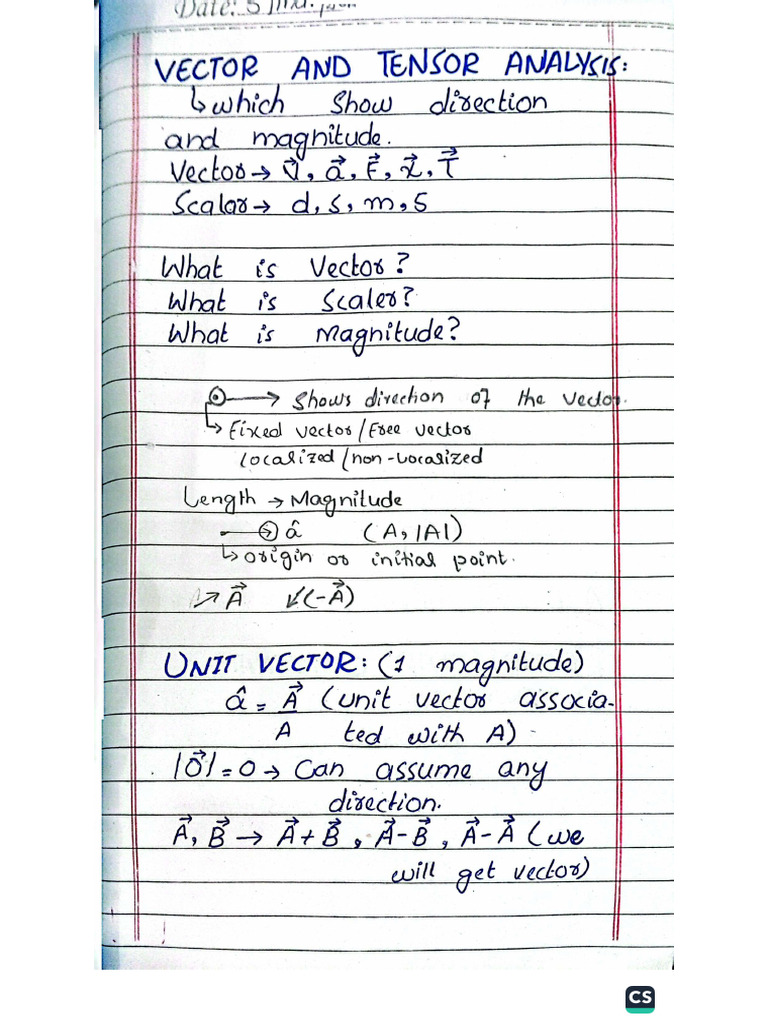 Vector and Tensor Analysis | PDF