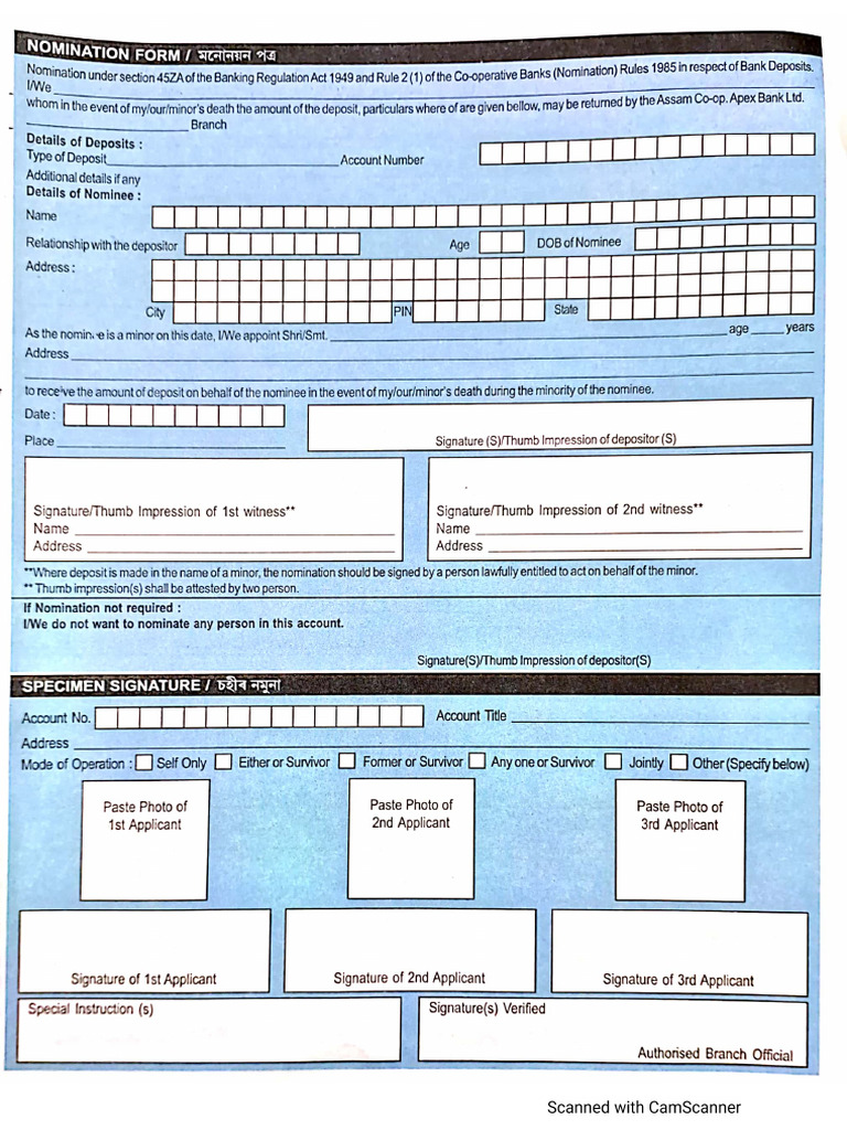 Apex Nominee Form | PDF