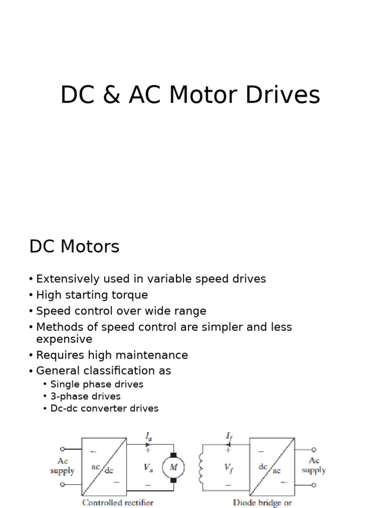 DC & AC Motor Drives | PDF | Electric Motor | Direct Current