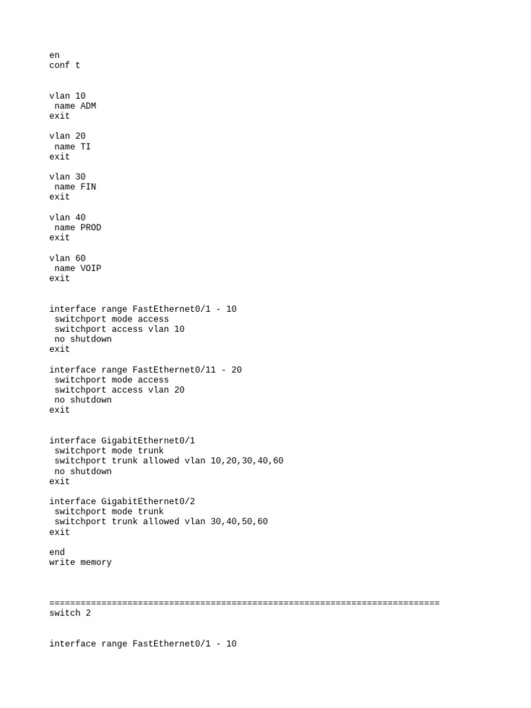 Script Alpha (DHCP Pool and Vlan) | PDF | Data Transmission | Internet