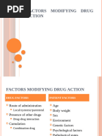 Factor Affecting Drug Action | PDF | Drugs | Pharmacology