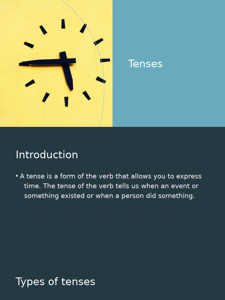 Understanding English Tenses Explained | PDF | Grammatical Tense ...