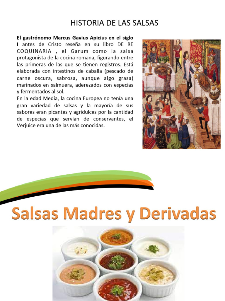 Salsas Madres y Derivadas PDF | PDF