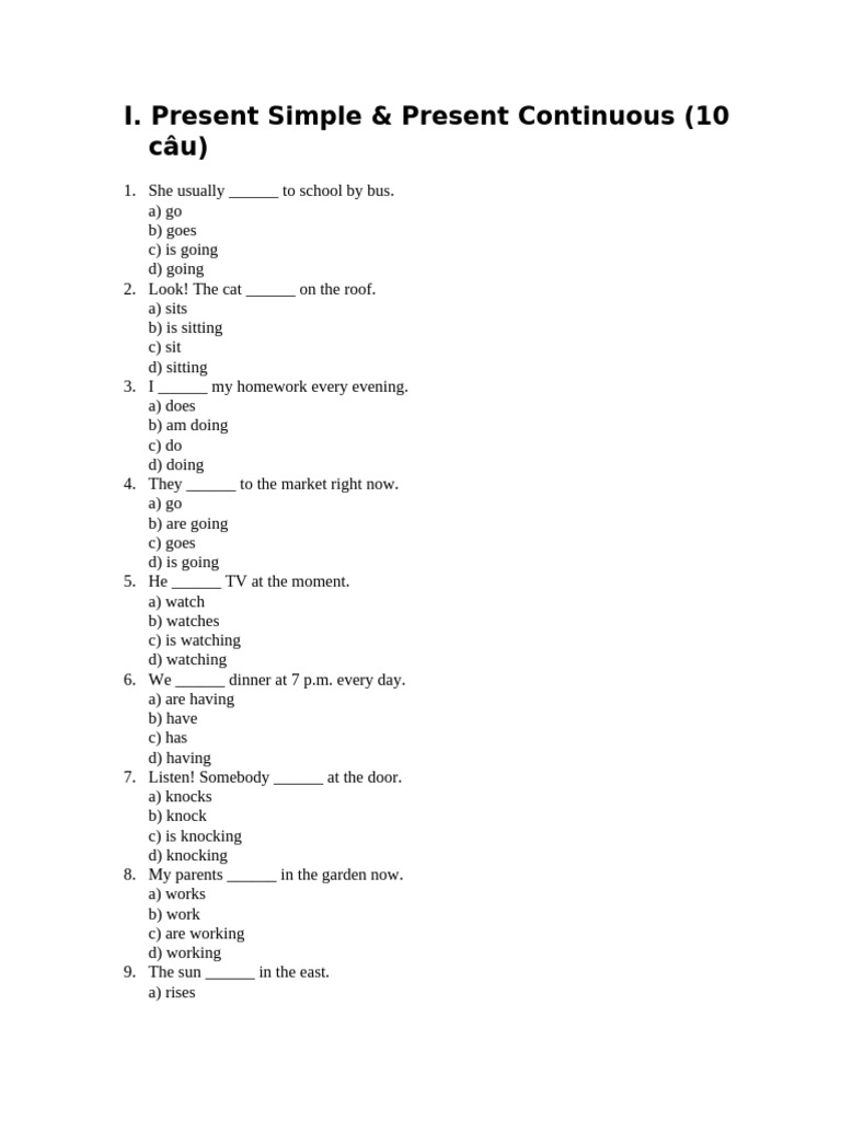 English Grammar Exercises & Answers | PDF