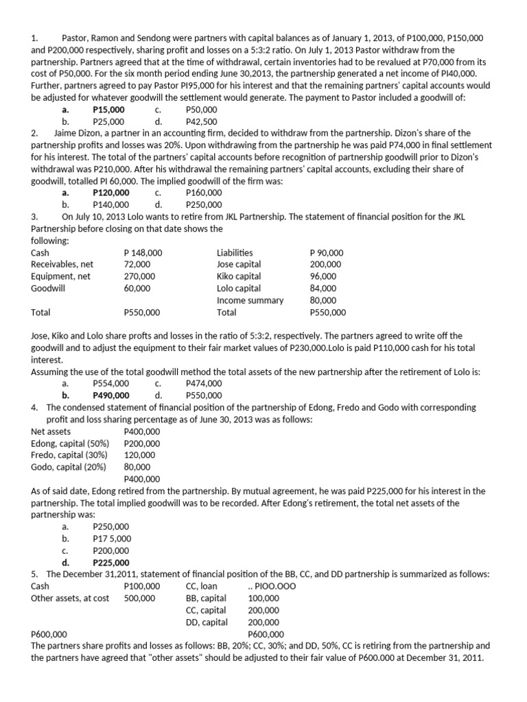Far2 03072024 | PDF | Goodwill (Accounting) | Balance Sheet