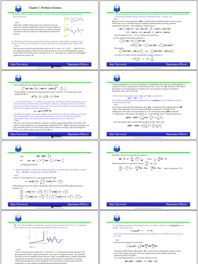 Solution Manual of Physics by Arthur Bei 1 | PDF | Wave Function | Waves