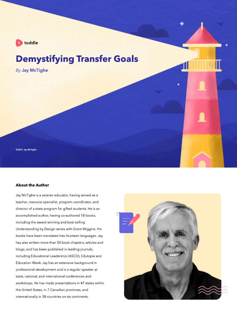 UbD - Demystifying Transfer Goals | PDF | Curriculum | Learning