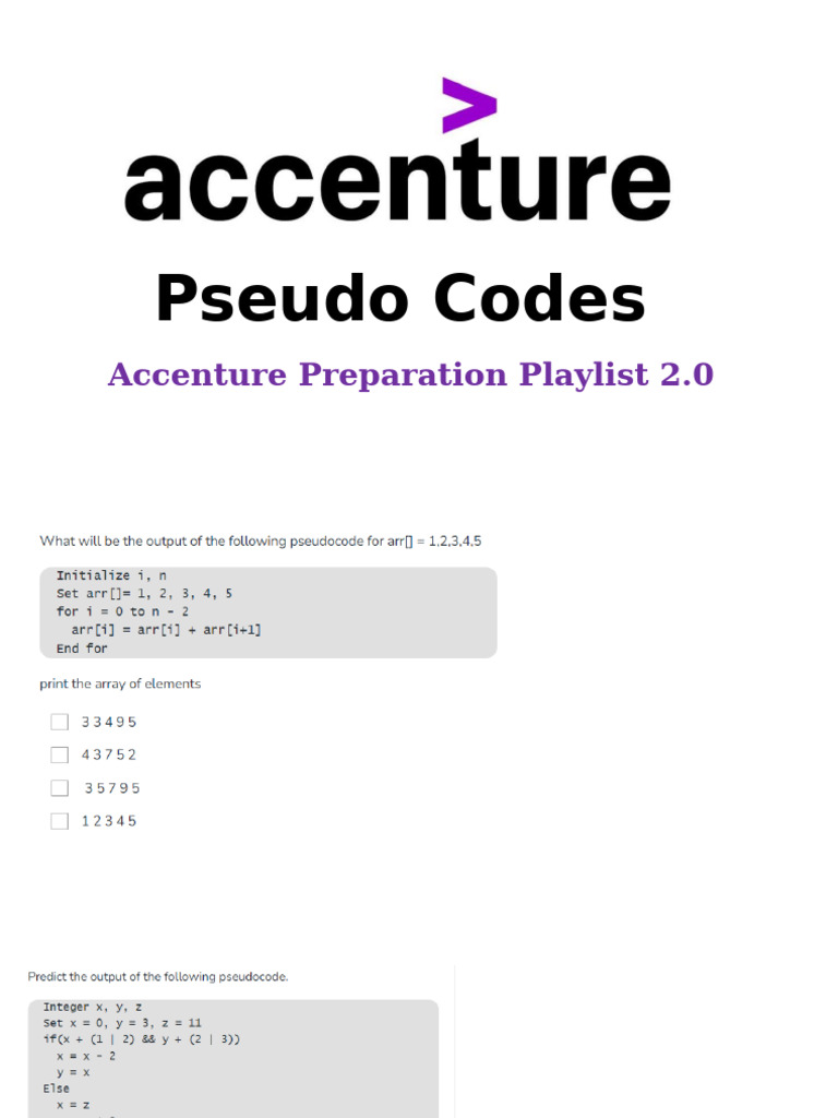 Pseudo Codes | PDF