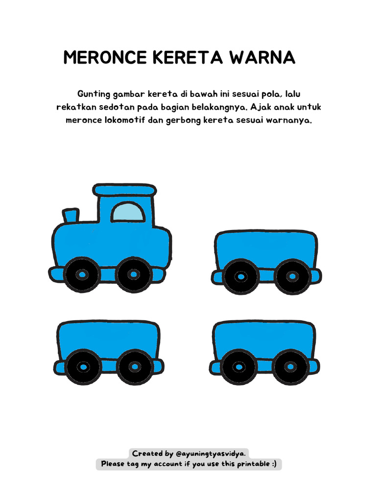 MERONCE KERETA WARNA by @ayuningtyasvidya | PDF
