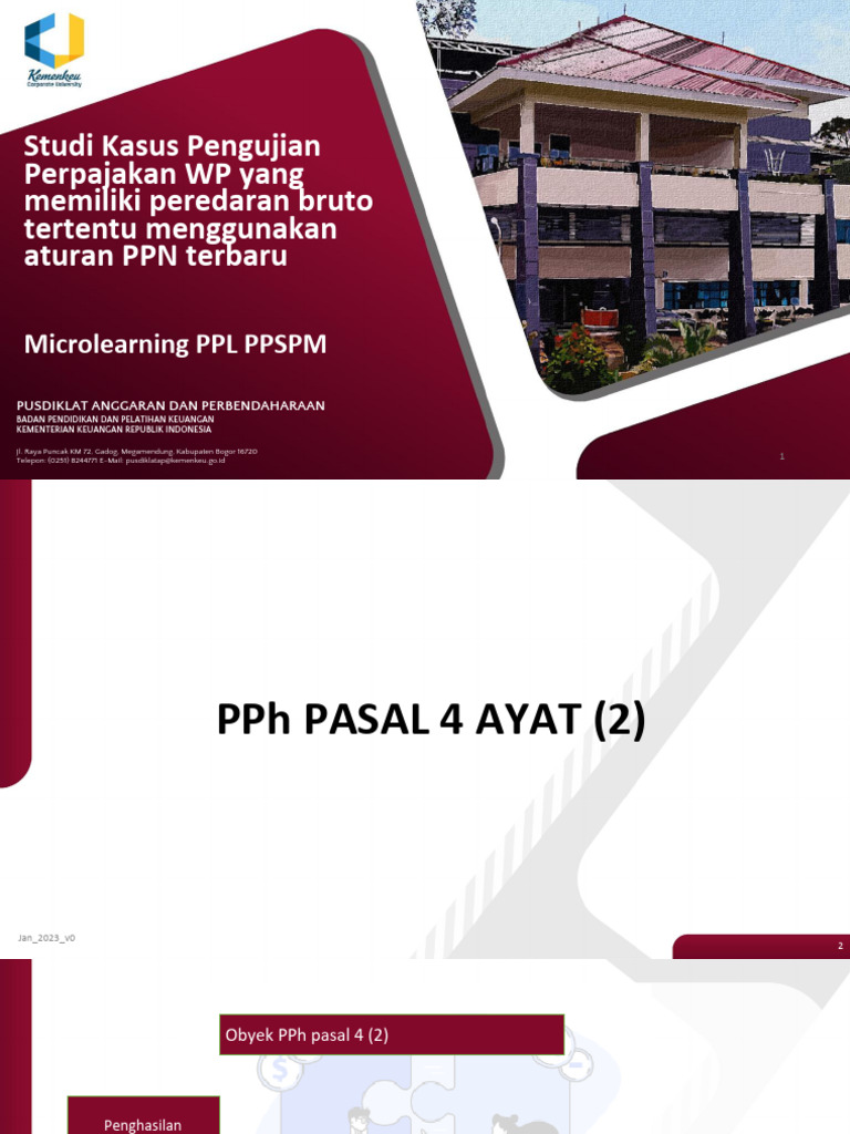 Mikrolearning Ppspm-Studi Kasus WP Tertentu Dengan PPN Terbaru 1 | PDF