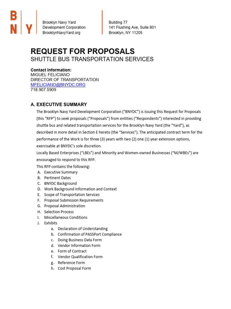 FINAL-SHUTTLE-BUS-RFP | PDF | Bus | Public Transport