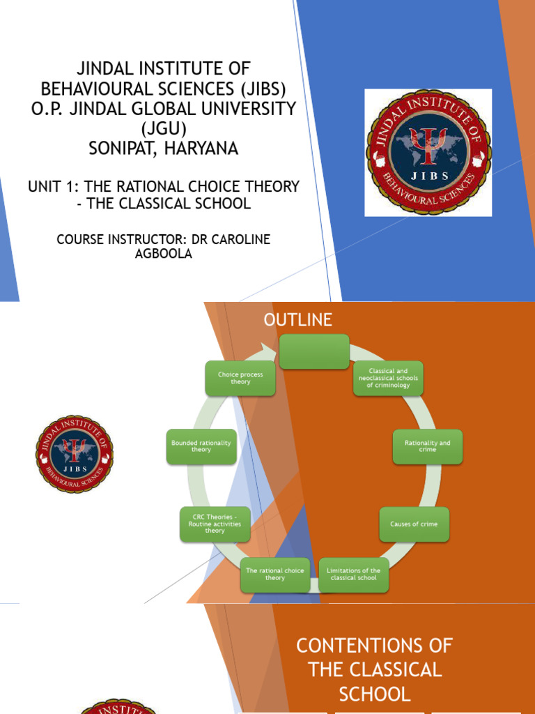 JGU. Theories of Crime. Unit 1. Classical School. Slides. | PDF | Crime & Violence | Crimes