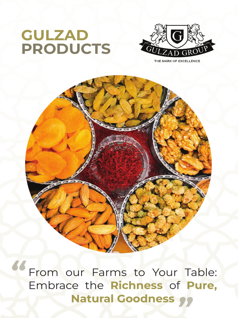 Gulzad Group: Natural Food Products | PDF