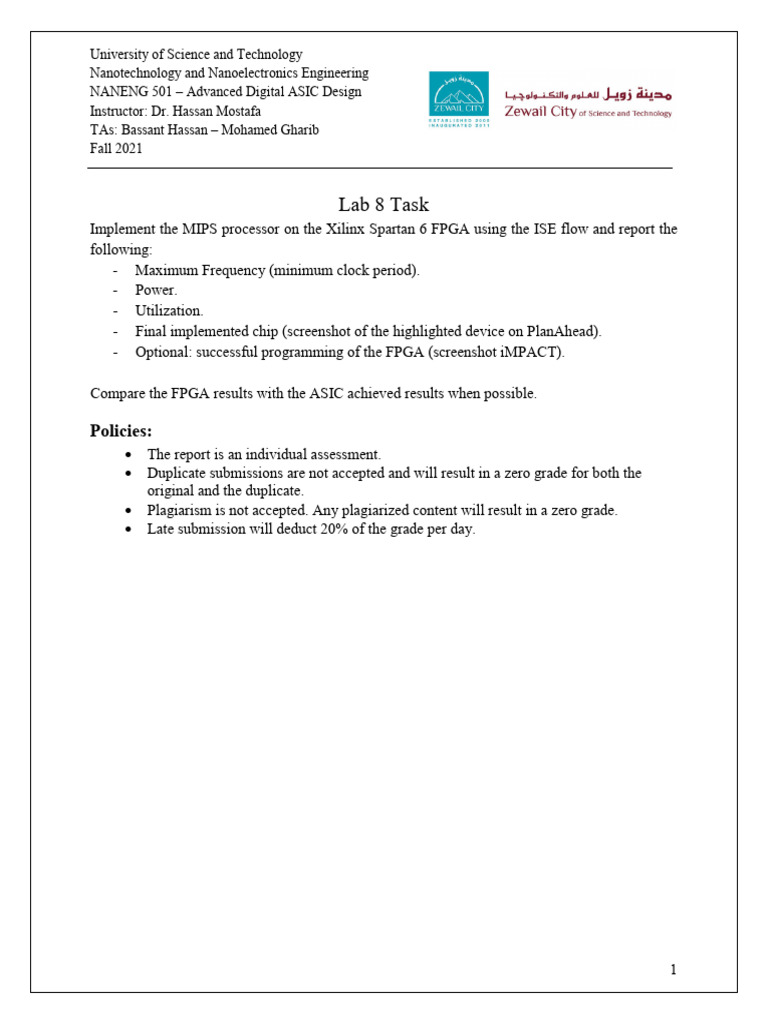 Lab 8 Task | PDF