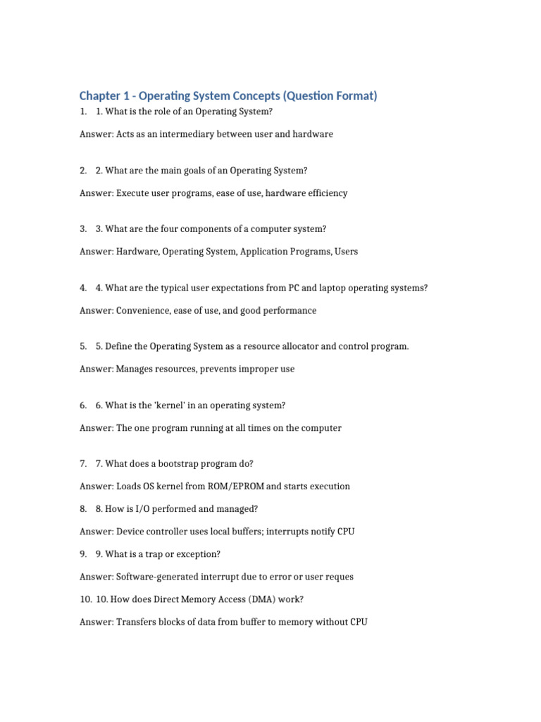 Chapter1 Questions | PDF