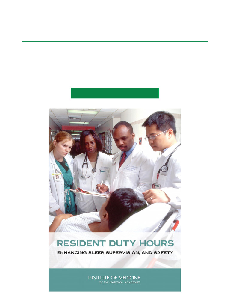 Resident Duty Hours Enhancing Sleep, Supervision, and Safety One-Click ...